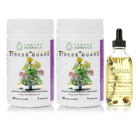 TVSN - Pharma Botanica Stress Guard (180 caps) Duo + Recovery Oil