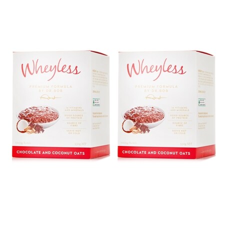 TVSN - Wheyless NEW Premium Formula by Dr Bob Oats 2 x 10 Pack 55g Duo