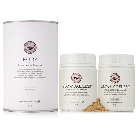 TVSN - Carla Oates Glow Ageless Inner Beauty & Body Support Three Piece Kit