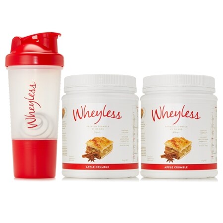 TVSN - Wheyless Premium Formula by Dr Bob Apple Crumble Duo w/ Shaker