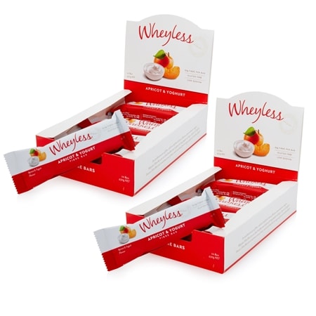 Wheyless NEW Apricot & Yoghurt Fibre Bars Duo (2 x 10 Bars) - TVSN