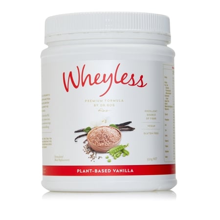 Wheyless Premium Formula by Dr Bob Plant Based Vanilla 550g - TVSN