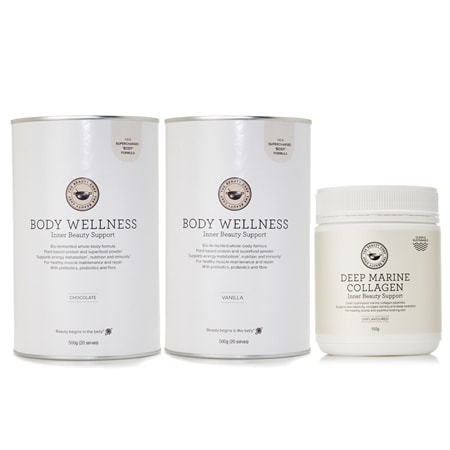 Carla Oates Body Wellness Duo & Deep Marine Collagen Pack - TVSN