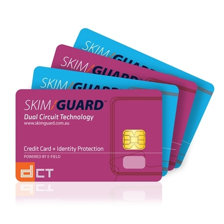TVSN - SkimGuard Dual Circuit Technology Card - 4 Pack (2 x Blue, 2 x Pink)