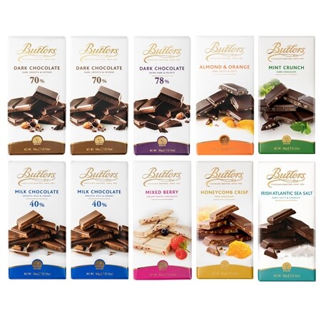 TVSN - Butlers 10 Assorted Chocolate Bars 1kg Value Set