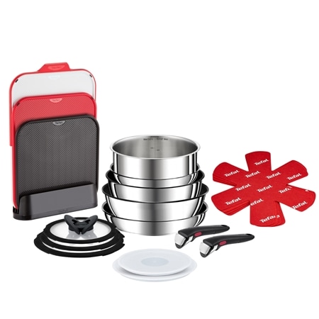 TVSN - Tefal Ingenio Preference 12pc Induction Cookware Stainless Steel ...