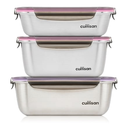 Cuitisan Flora Rectangle Mixed Sizes Make & Bake 3 Piece Set - TVSN