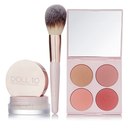 TVSN - Doll 10 Perfecting Powder with Blushful Palette & Brush