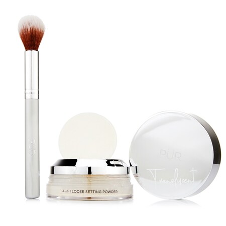 TVSN - PUR 4-in-1 Translucent Loose Setting Powder with Brush