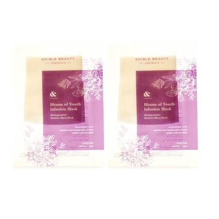 TVSN - Edible Beauty Skincare Bloom of Youth Infusion Mask Duo