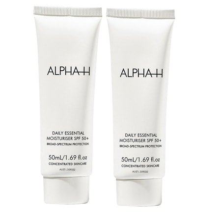 Alpha H Daily Essential Moisturiser SPF50+ 50ml Duo - TVSN