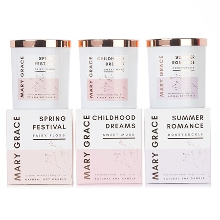 TVSN - Mary Grace Sentiments Jar Candle Trio 240g