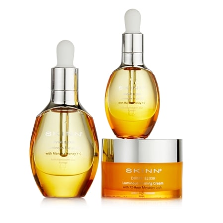 TVSN - SKINN Divine Elixir Firming Cream, Luminous Oil 30ml and 15ml Trio