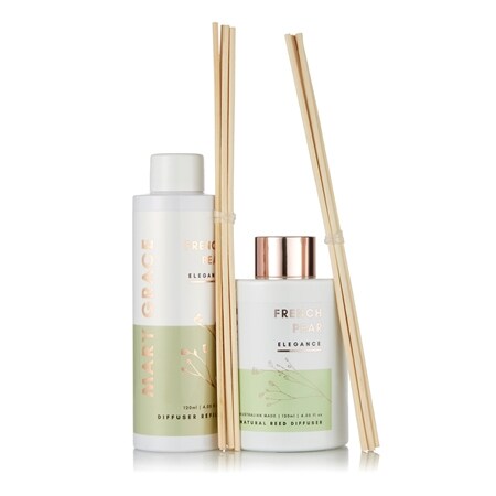 Mary Grace French Pear Diffuser 120ml & Refill - TVSN