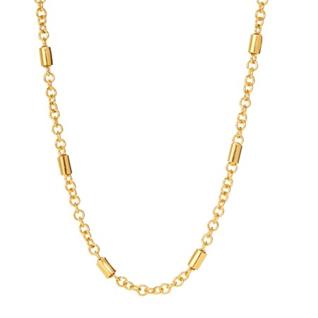 TVSN - 22ct Yellow Gold Link Bar Chain 50cm