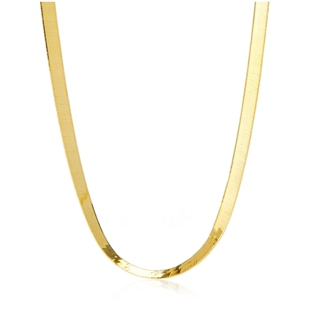 9ct Yellow Gold Italian Herringbone Necklace 50cm - TVSN