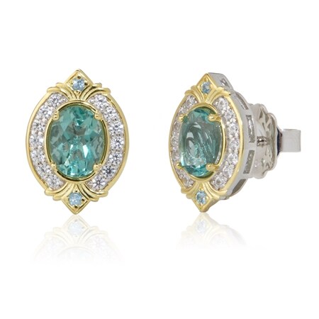 TVSN - Dallas Prince Place Collection Teal Fluorite Stud Earrings ...