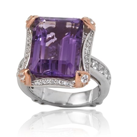 TVSN - Dallas Prince 15.8ct Gemstone Palace Collection Ring Sterling Silver
