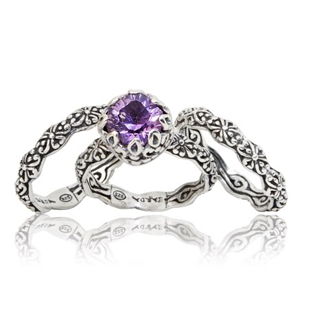 TVSN Sarda Watermark Frangipani Change Dragonfly Ring Sterling Silver