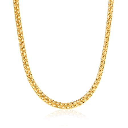 18ct Yellow Gold Sedusa Necklace 45cm - TVSN