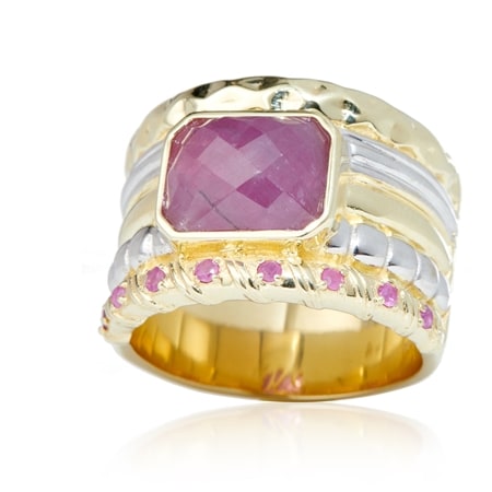 Hilary Joy Couture 5.7ct Gemstone Ring Sterling Silver - TVSN