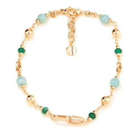 Bronzallure Stationed Necklace 18ct RGP - TVSN