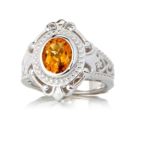 Dallas Prince 2.2ct Gemstone Solitaire Ring Sterling Silver - TVSN