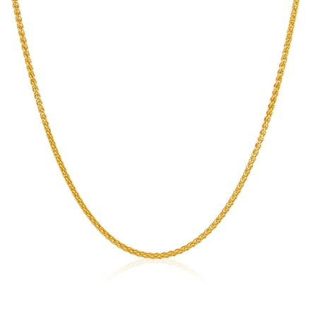 18ct Gold Italian Spiga Chain 46 - 51cm - TVSN