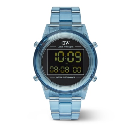 Daniel Wellington 42mm Blue Retro Digital Light Blue Watch - TVSN