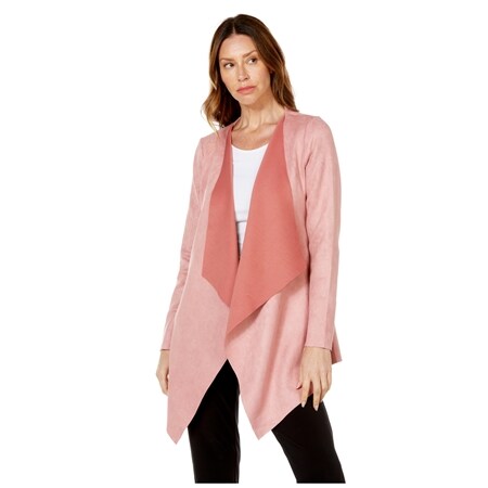 TVSN - Bella Loren Faux Suede Waterfall Jacket