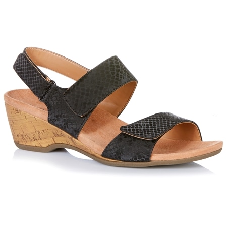 TVSN - Vionic Kanya Adjustable Slingback Wedge Sandal