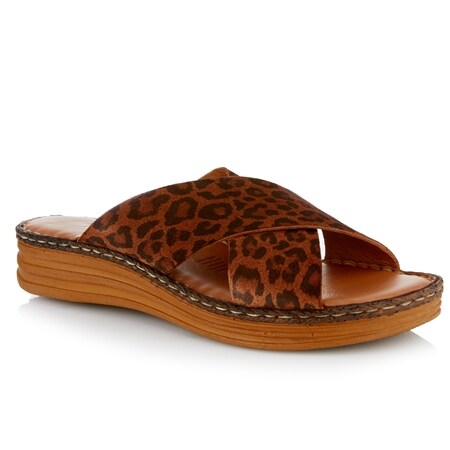 TVSN - Tesselli Gabby Cross Front Wedge Slide