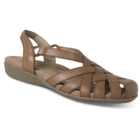 TVSN - Planet Berri Adjustable Leather Cage Front Sandal