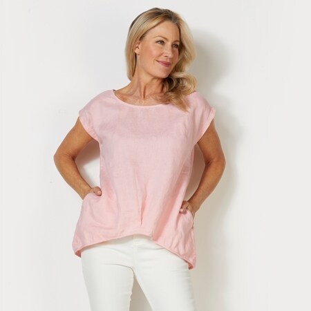 TVSN - By Ridley 100% Linen Liberty Top