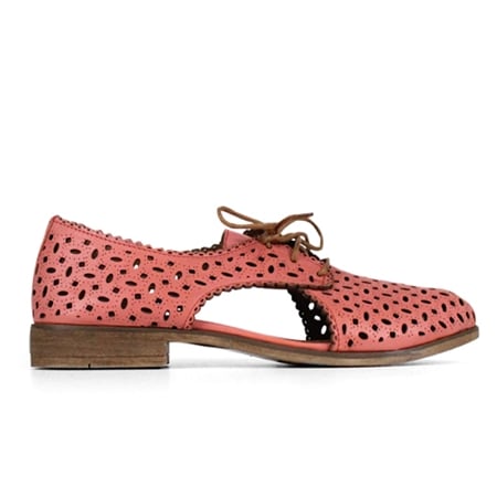 TVSN - Bueno Leada Cut Out Detail Lace Up Leather Shoe