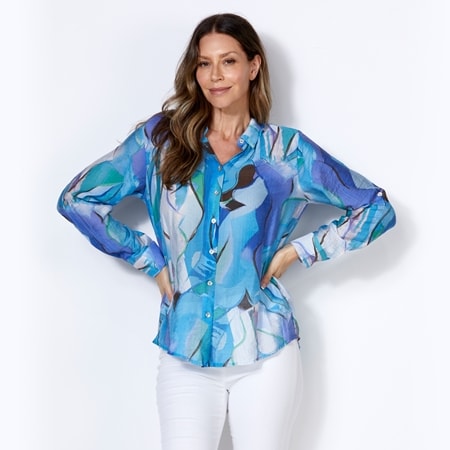 TVSN - Gordon Smith Monterey Print Shirt