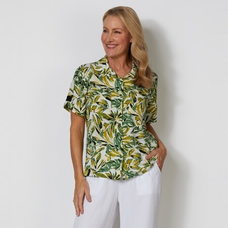 TVSN - Cordelia St Floral Pop Resort Shirt