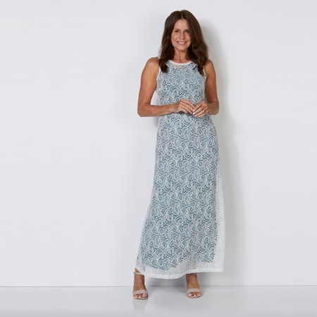 Evie Grace Lina Lace Dress with Satin Slip - TVSN