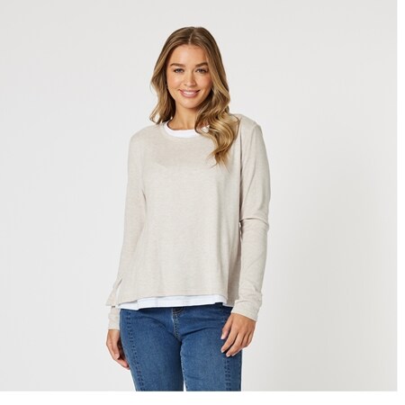 Threadz Alice 2 in 1 Knit Top - TVSN