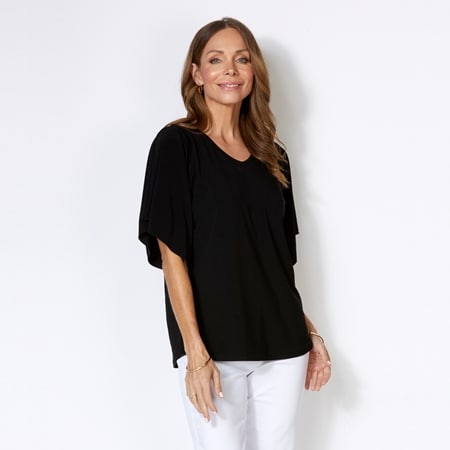 Fella Hamilton Hush Flutter Sleeve Top - TVSN