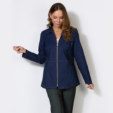 Mr. Max Modern Stretch Zip Jacket - TVSN