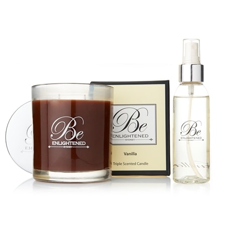 TVSN - Be Enlightened 400g Candle and Room Spray Duo